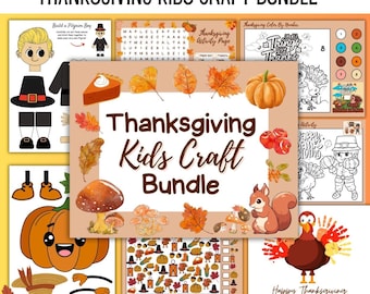 Thanksgiving Kids Craft Bundle | Thanksgiving Coloring Pages ...