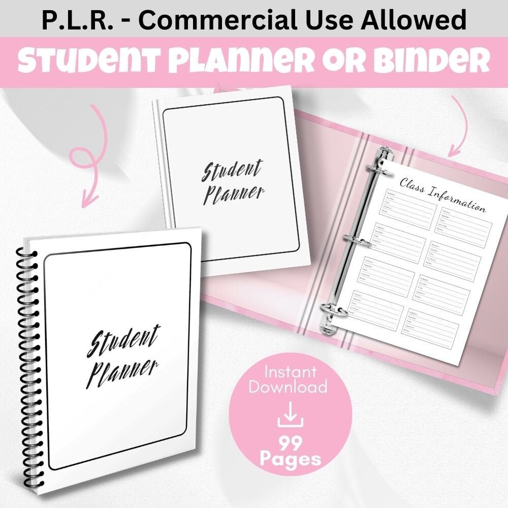 Student Planner Printable Academic Planner College Student - Etsy