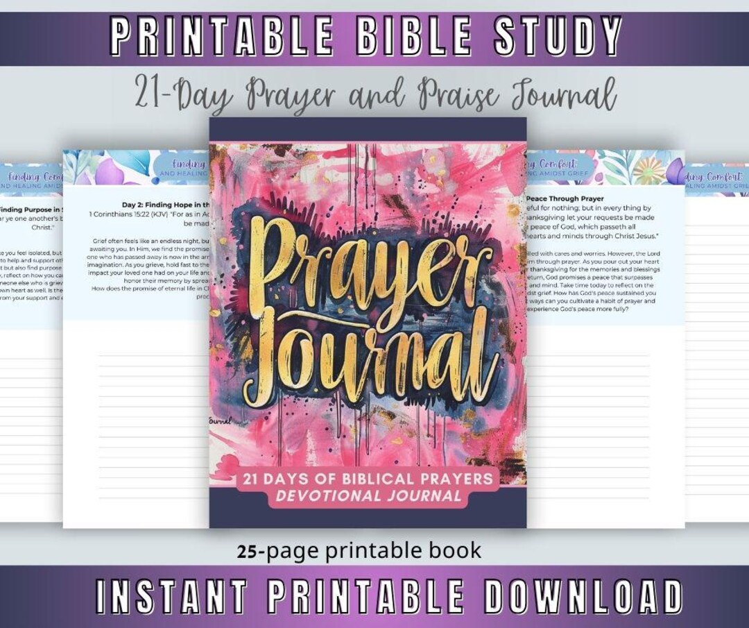 Prayers & Praises 21-day Prayer Journal | Ministry Devotional Guide ...