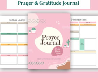 Prayer Journal Printable | Bible Study Guide | Gratitude Journal ...