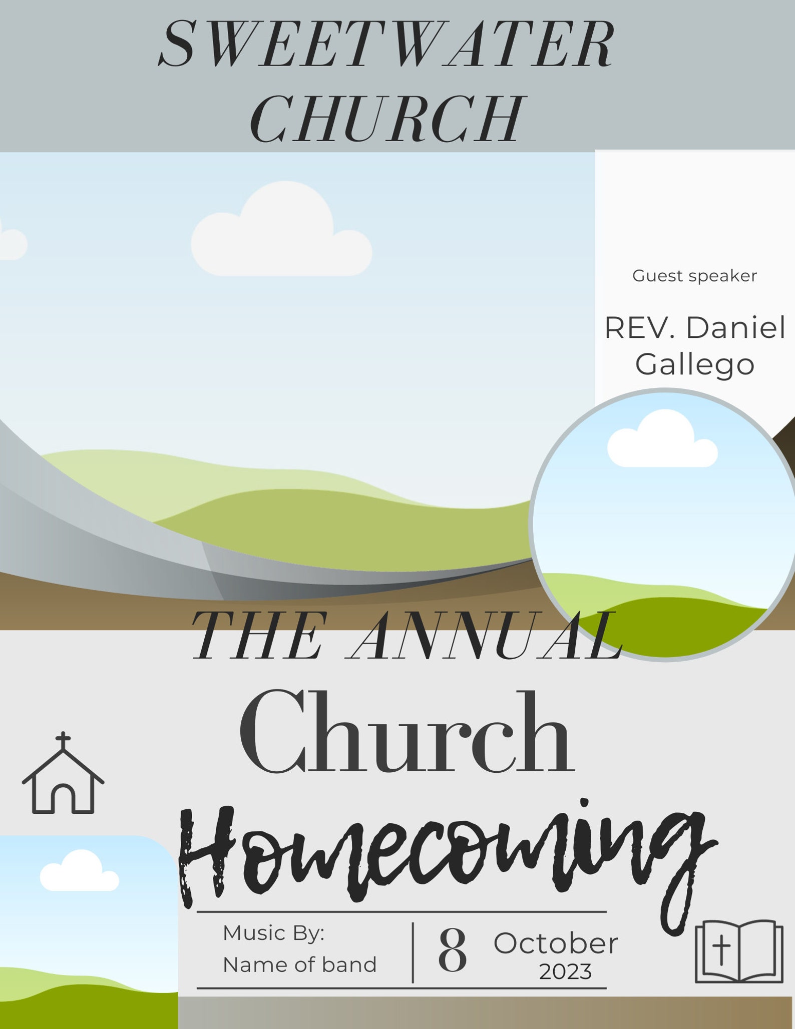 Church Homecoming Flyer| Church Events Flyer | Fall Event Flyer ...