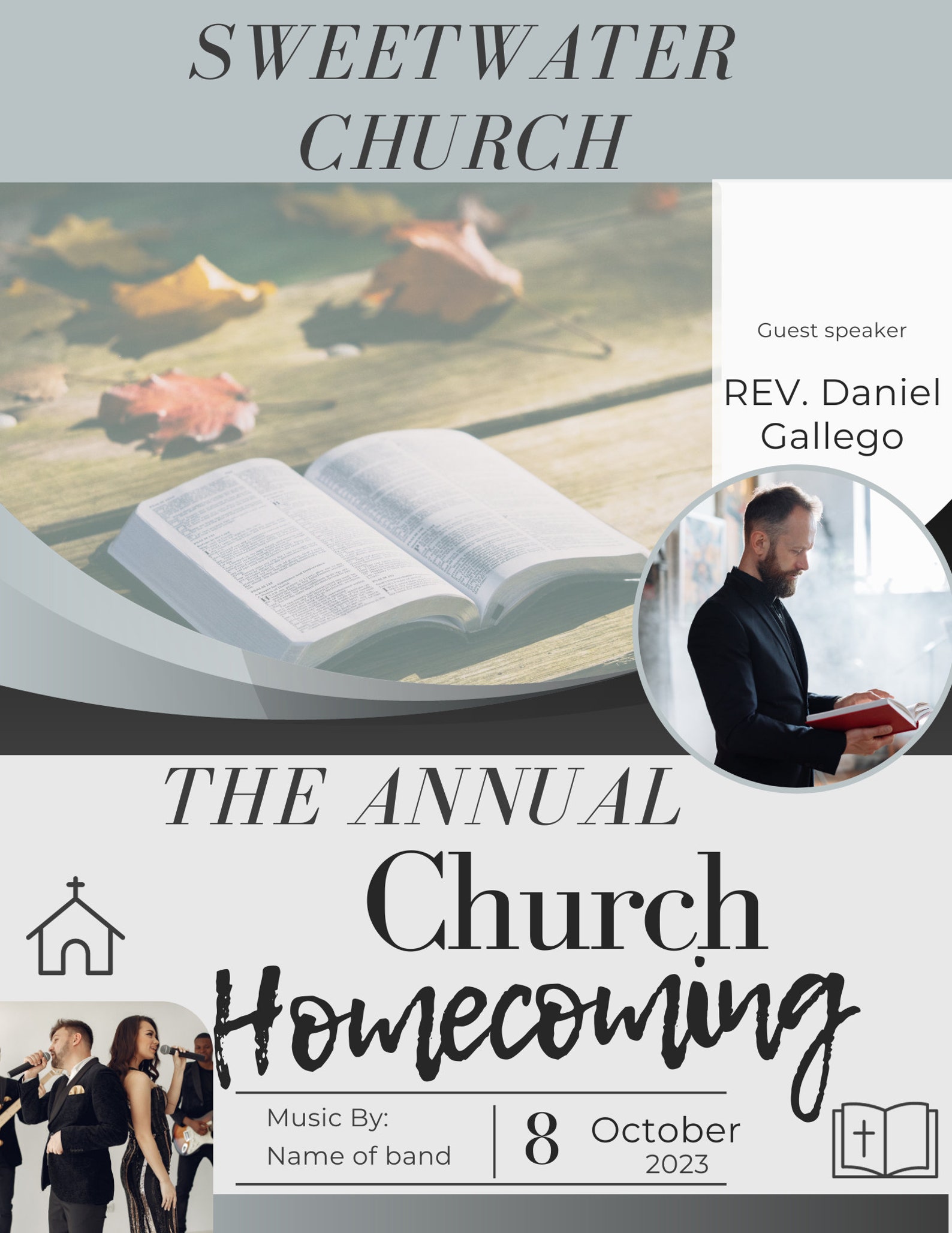 Church Homecoming Flyer| Church Events Flyer | Fall Event Flyer ...