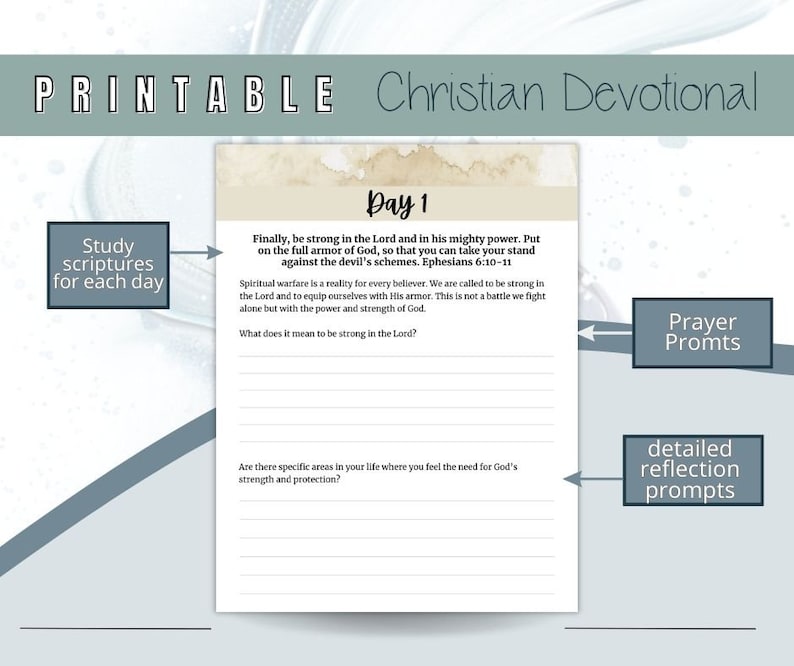 Spiritual Warfare Defense 30 Day Devotional Journal | Ministry ...