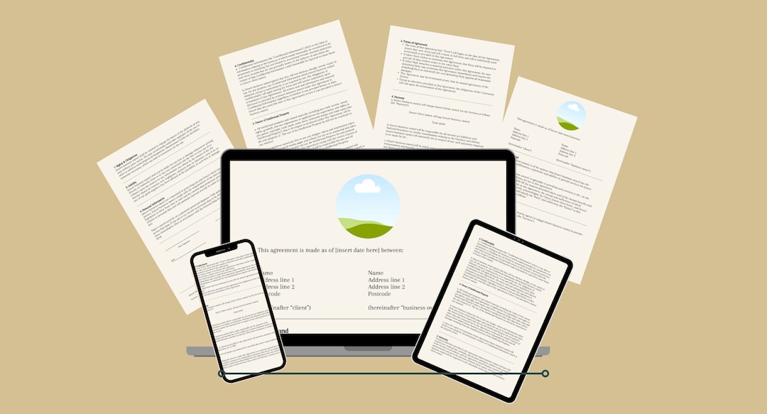 Client CONTRACT for Wedding Content Creation | Editable Canva Document ...