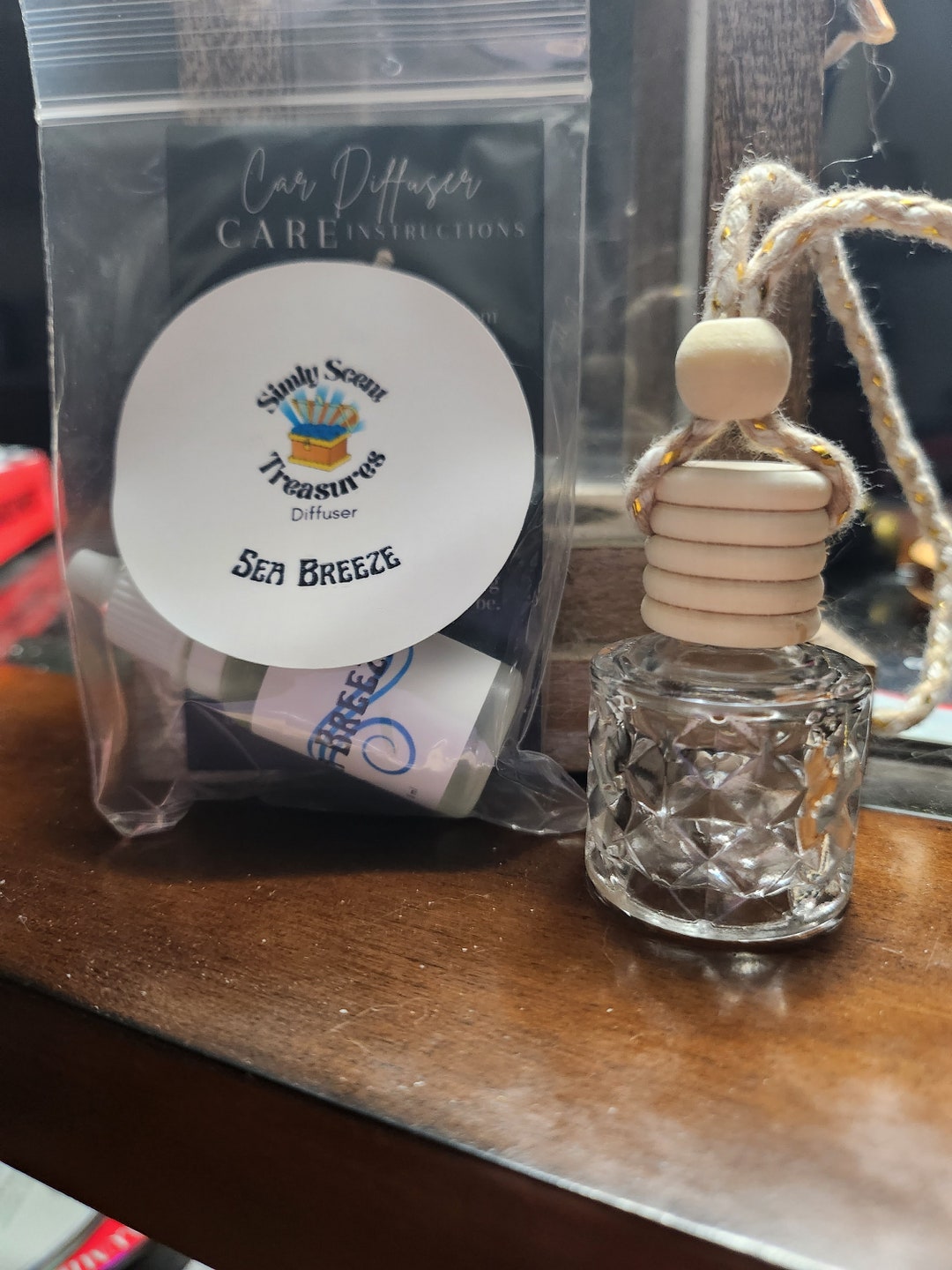 Hanging Glass Diamond Car Diffuser,clear Truck Air Freshener,essential ...