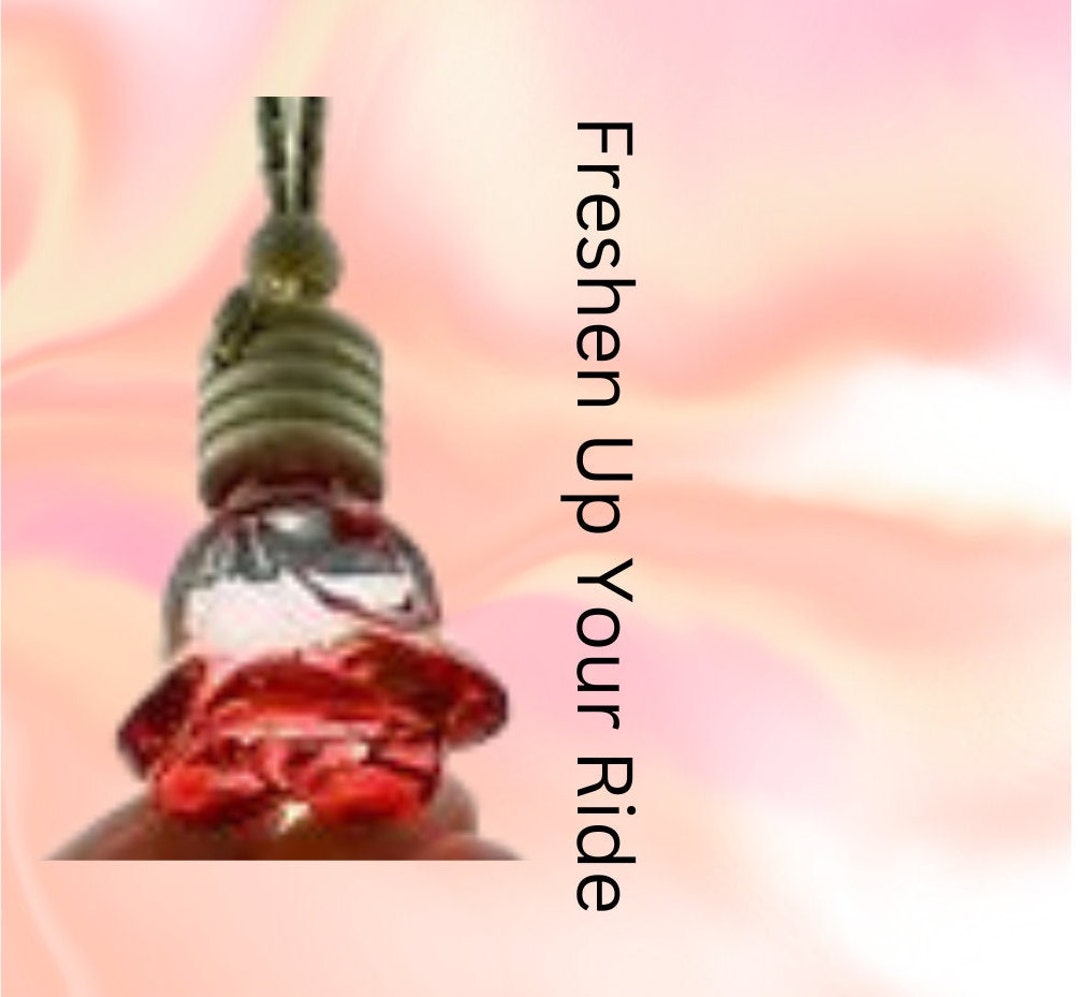 Hanging Glass Rose Car Diffuser,clear Truck Air Freshener,essential Oil ...