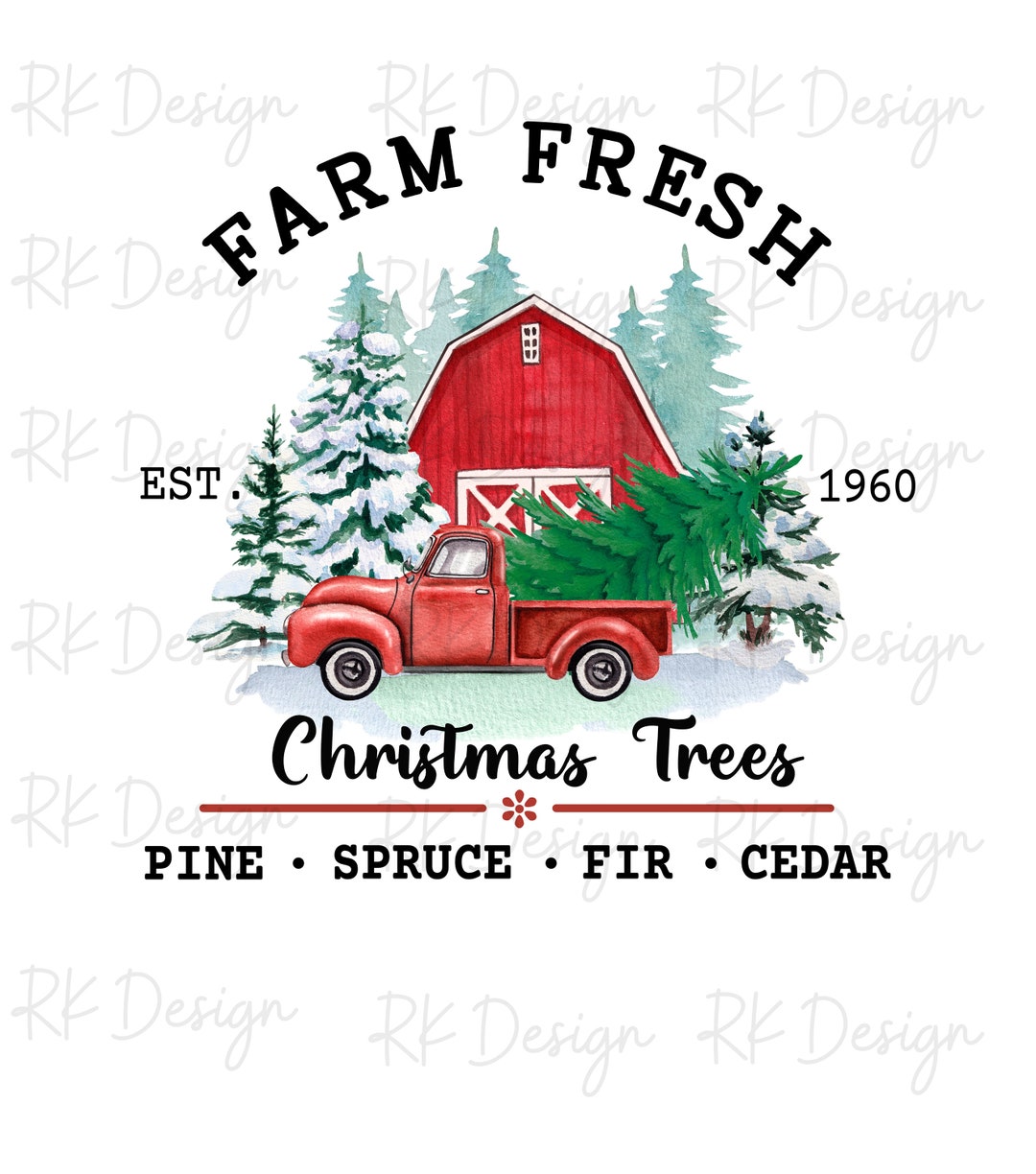 Merry Christmas Farm Christmas Png Farm Png Family - Etsy