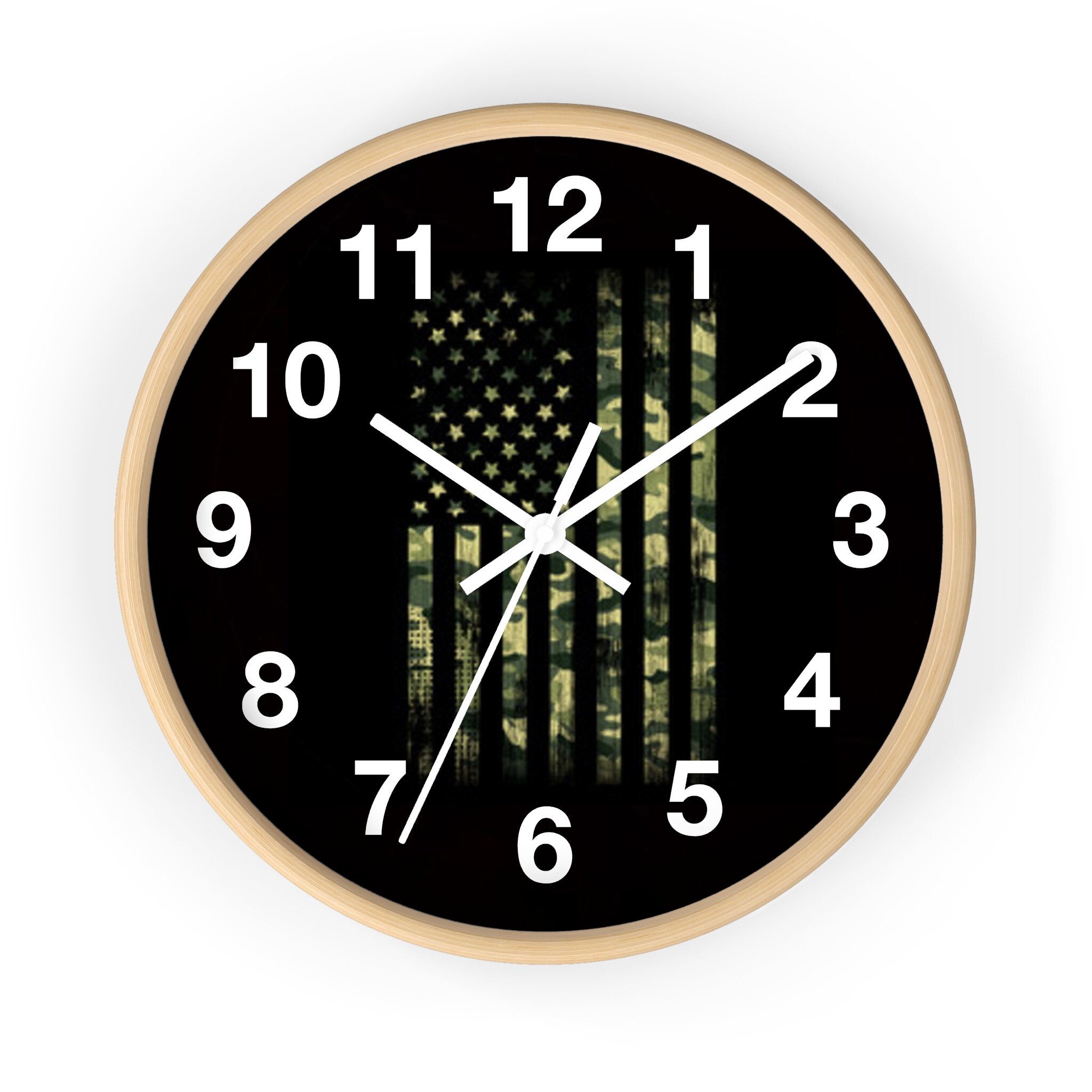 American Pride Clock, American Flag Clock, Stars and Stripes Clock ...