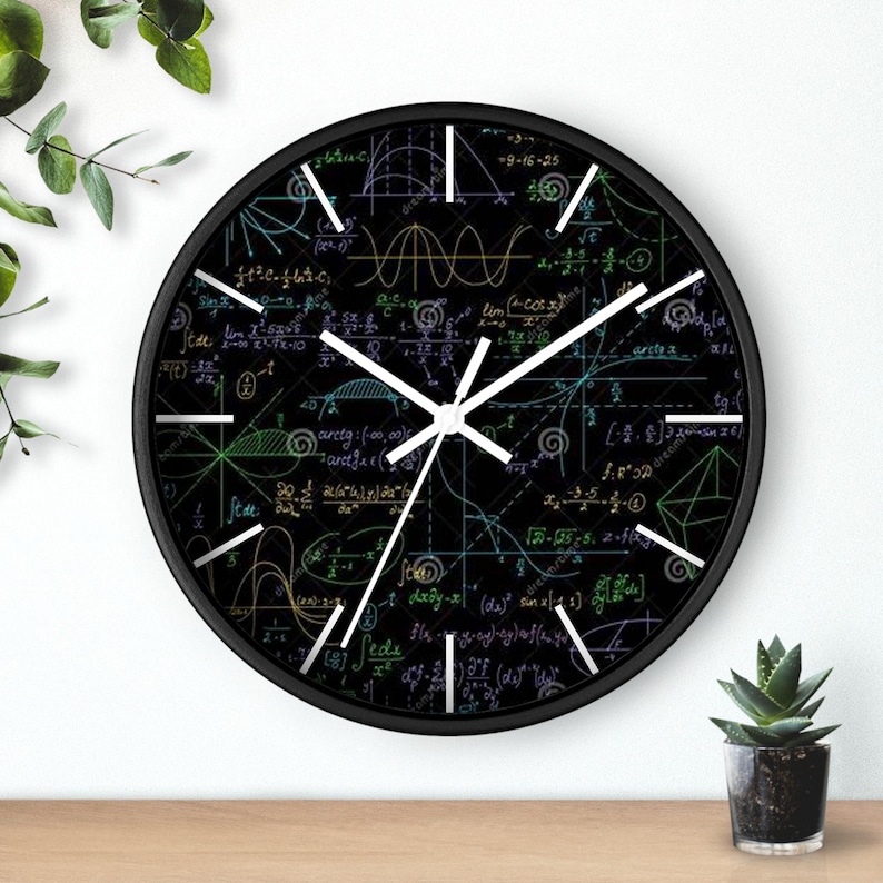 Math Wall Clock, Math Clock, Unique Wall Clock, Kids Clock, Math ...