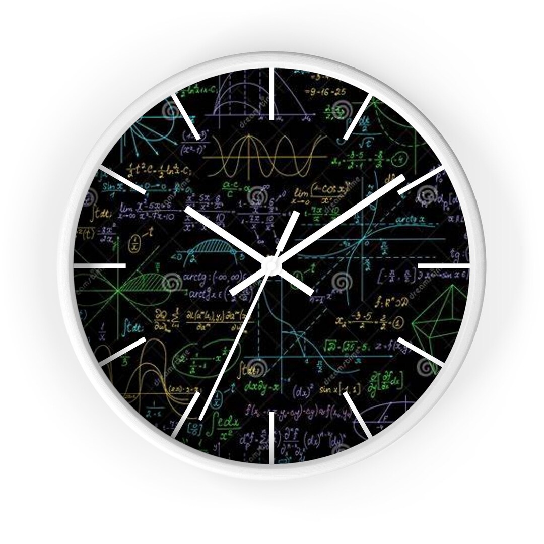 Math Wall Clock, Math Clock, Unique Wall Clock, Kids Clock, Math ...