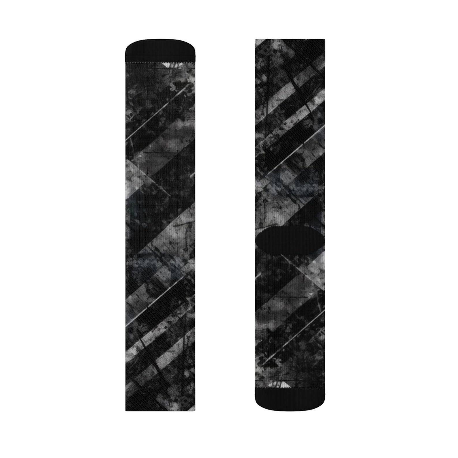 Black and White Punk Socks, Edgy Sock Design, Rebellious Style, Punk ...