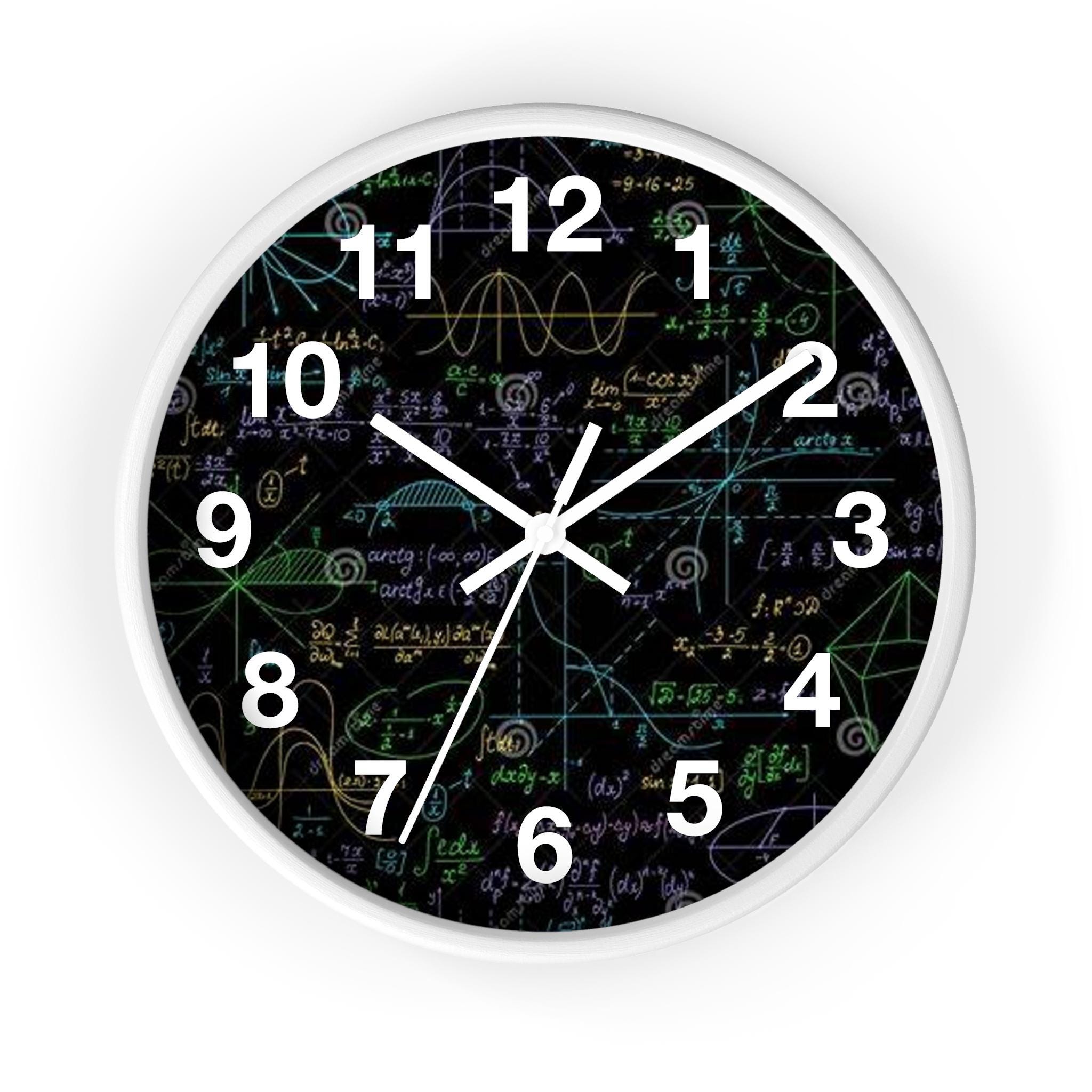 Math Clock, Math Wall Clock, Unique Wall Clock, Kids Clock, Math ...