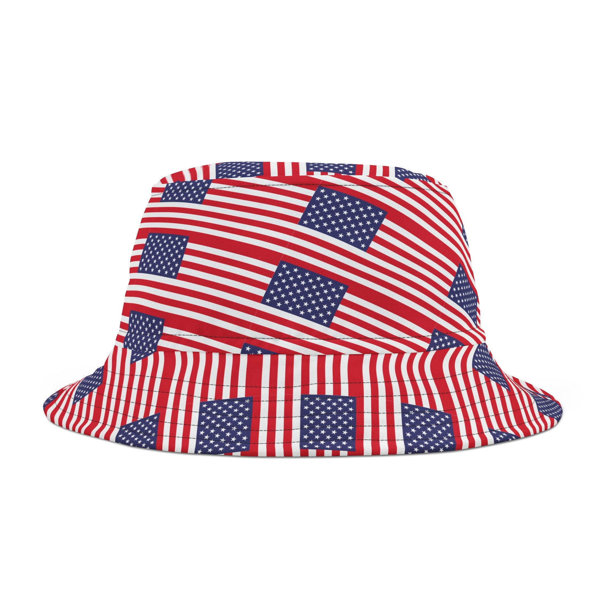 American Flag Bucket Hat, Stars and Stripes Hat, Patriotic Hat ...