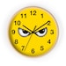Playful Eyes Clock, Angry Face Wall Clock, Funny Clock, Unique Wall ...