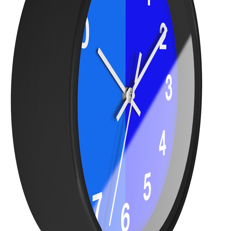 Two Tone Blue Clock, Blue Clock, Two Tone Clock, Dual Tone Clock ...