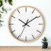 White Clock, Minimalist Clock, Modern Wall Clock, Unique Wall Clock ...