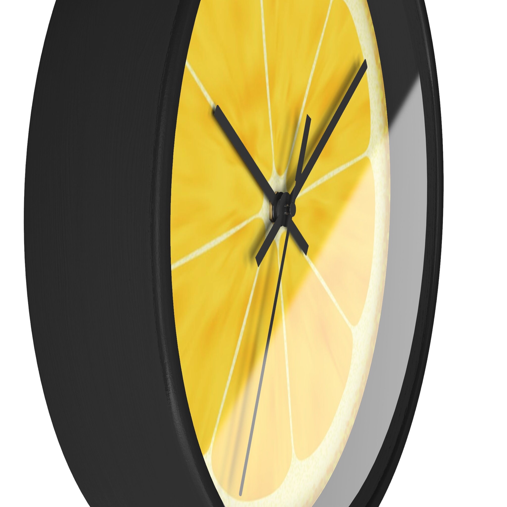 Wall Clock Fruit Wall Clock Kitchen Wall Clock Lemon Wall - Etsy