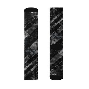 Black and White Punk Socks, Edgy Sock Design, Rebellious Style, Punk ...