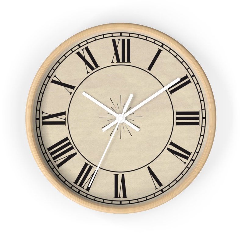 Roman Numeral Wall Clock, Roman Numeral Clock, Vintage Clock, Unique ...