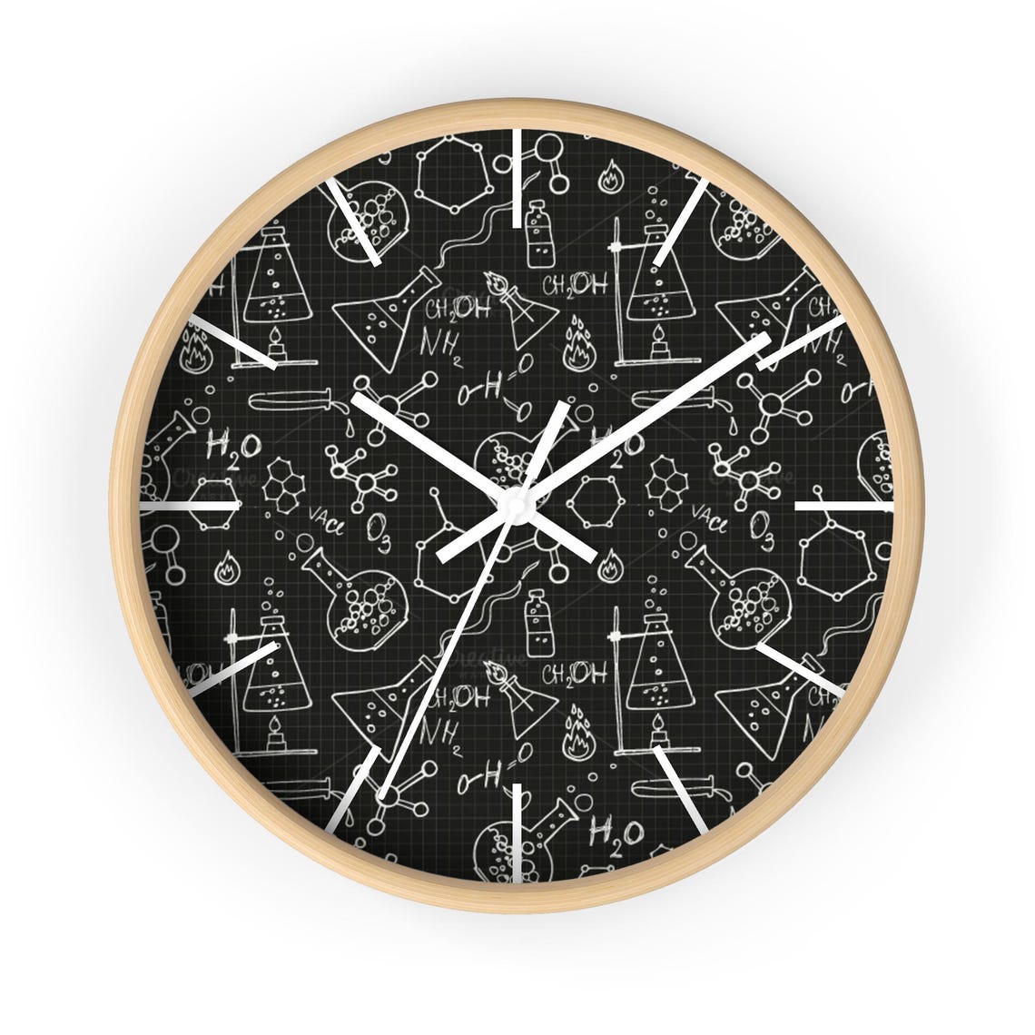 Chemistry Clock, Lab Tech Clock, Chem Lab Clock, Unique Wall Clock ...