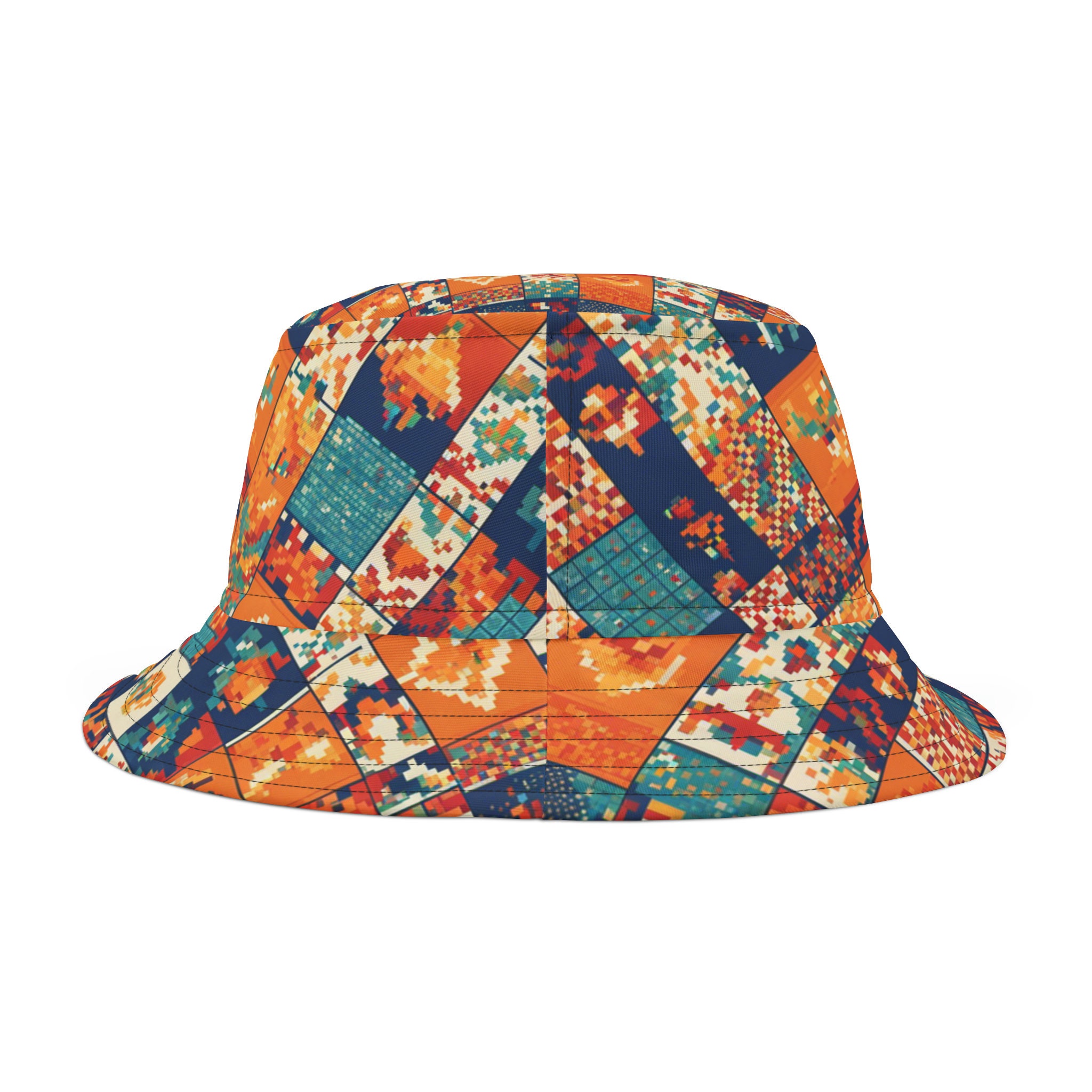 Bucket Hat, Pixel Hat, Pixelated Hat, Unique Bucket Hat, Trendy Bucket ...