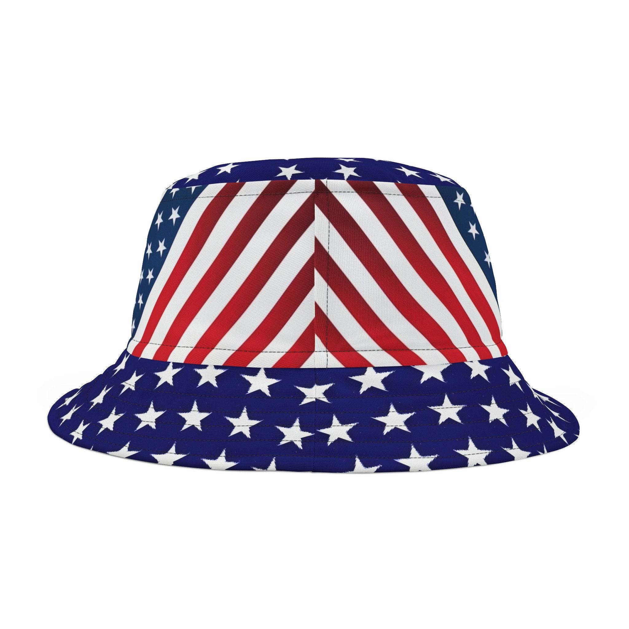 American Flag Bucket Hat, Patriotic Hat, Stars and Stripes Hat ...