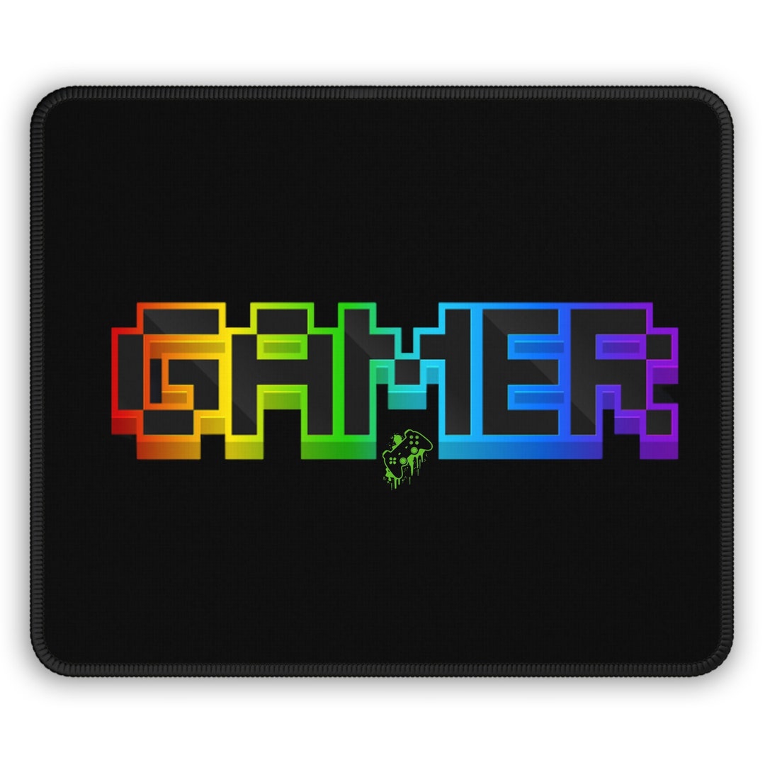 Gaming Mouse Pad, Colorful Mouse Mat, Rainbow Gaming Pad, Pixelated ...