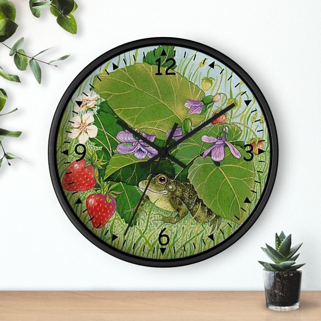 Wall Clock Clock for Wall Nature-themed Wall Clock Floral - Etsy