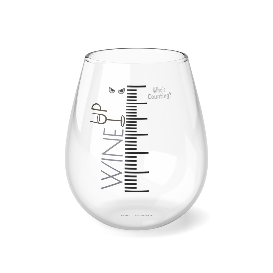 Wine Up Wine Glass Funny Wine Glass Stemless Wine Glass Unique