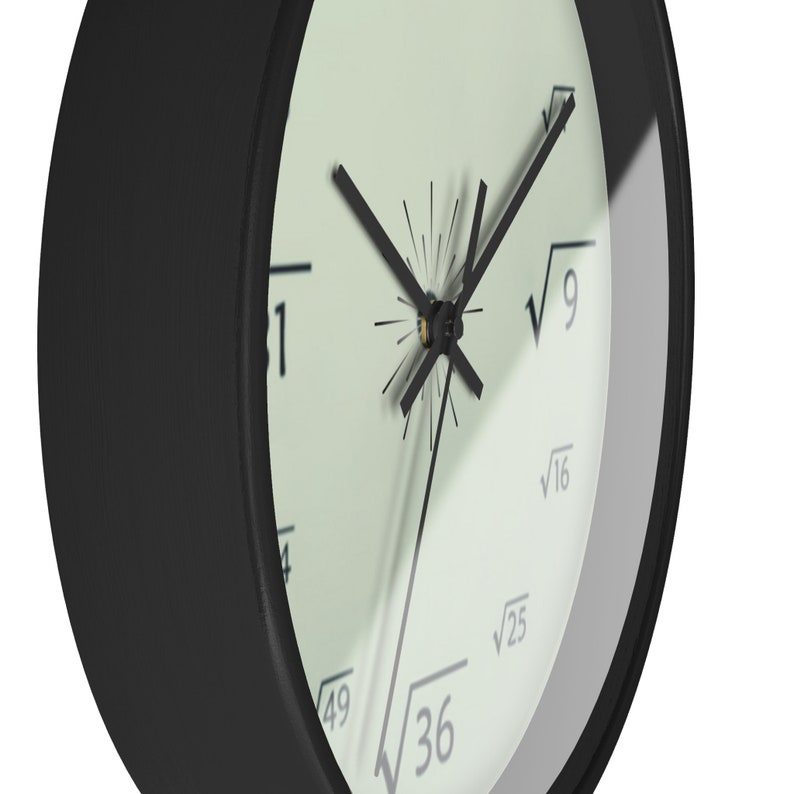 Square Root Clock, Math Clock, Unique Wall Clock, Kids Clock, Modern ...