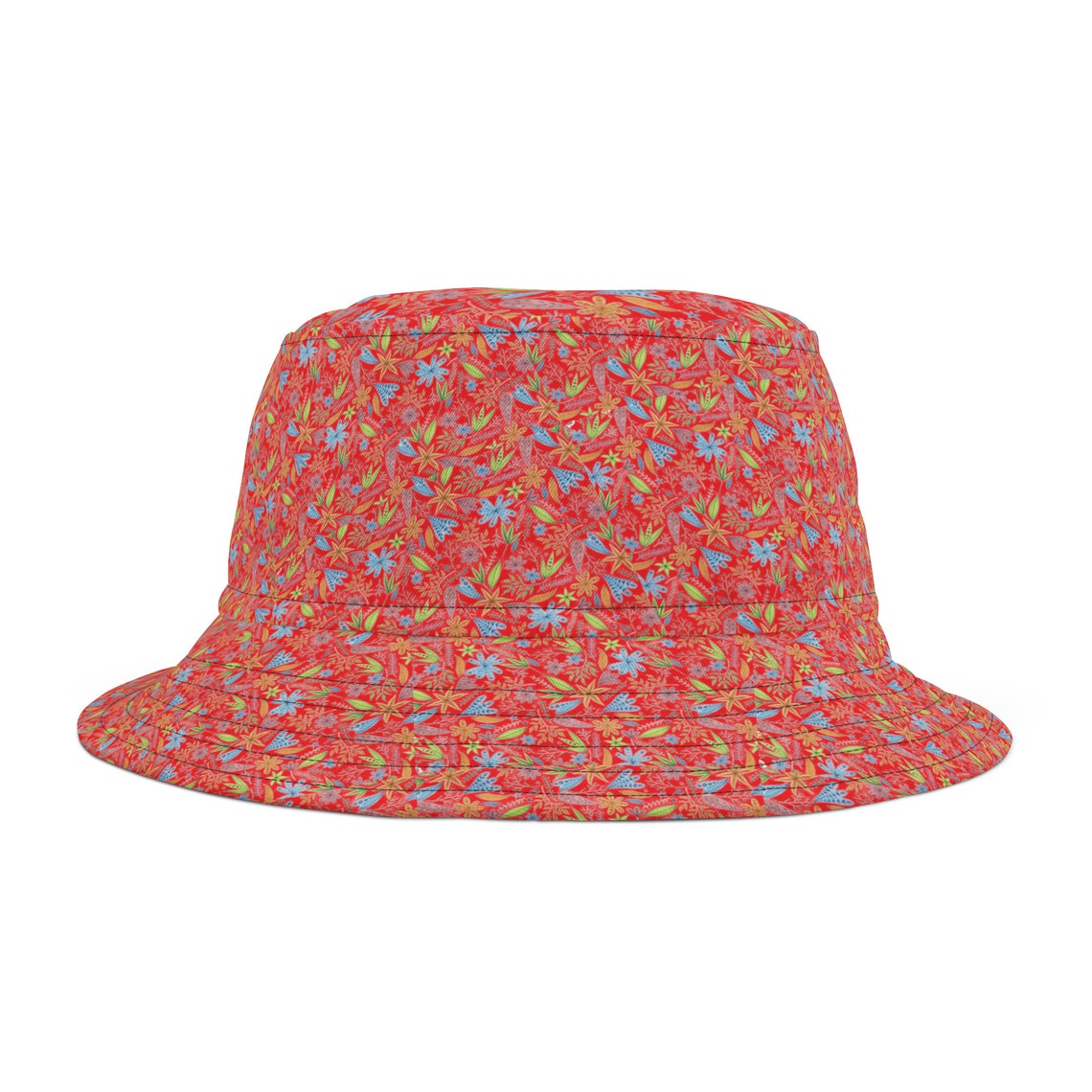 Floral Bucket Hat, Flower Bucket Hat, Colorful Bucket Hat, Women Bucket ...