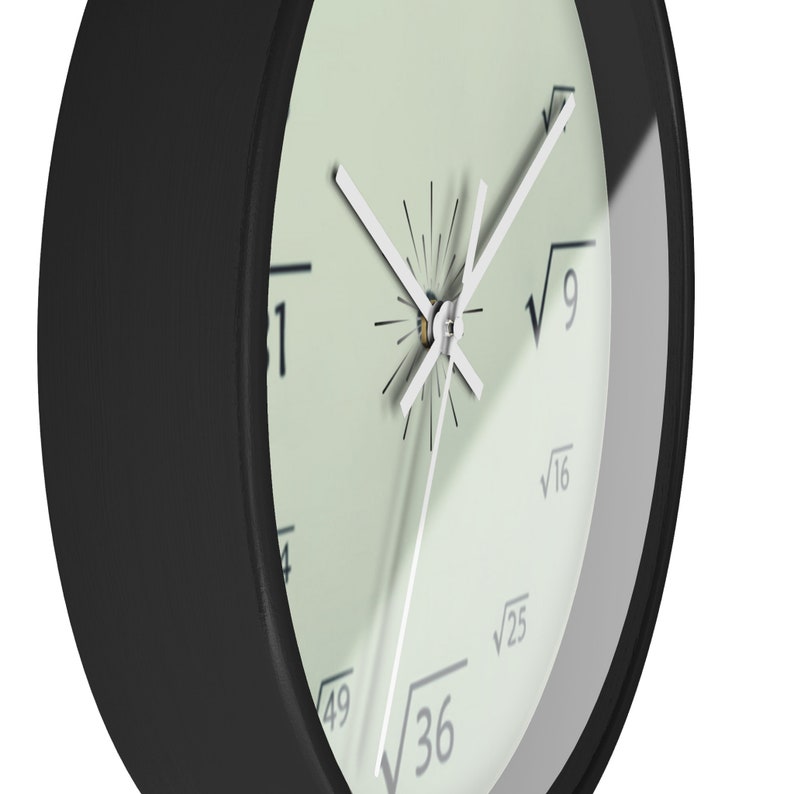 Square Root Clock, Math Clock, Unique Wall Clock, Kids Clock, Modern ...