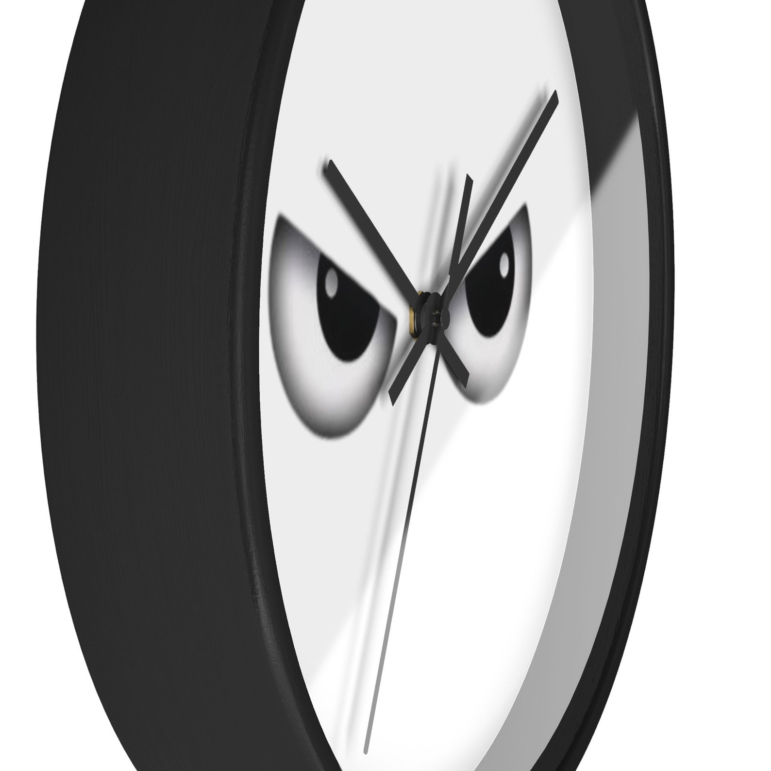Angry Eyes Clock, Angry Face Wall Clock, Unique Wall Clock, Funny Clock ...