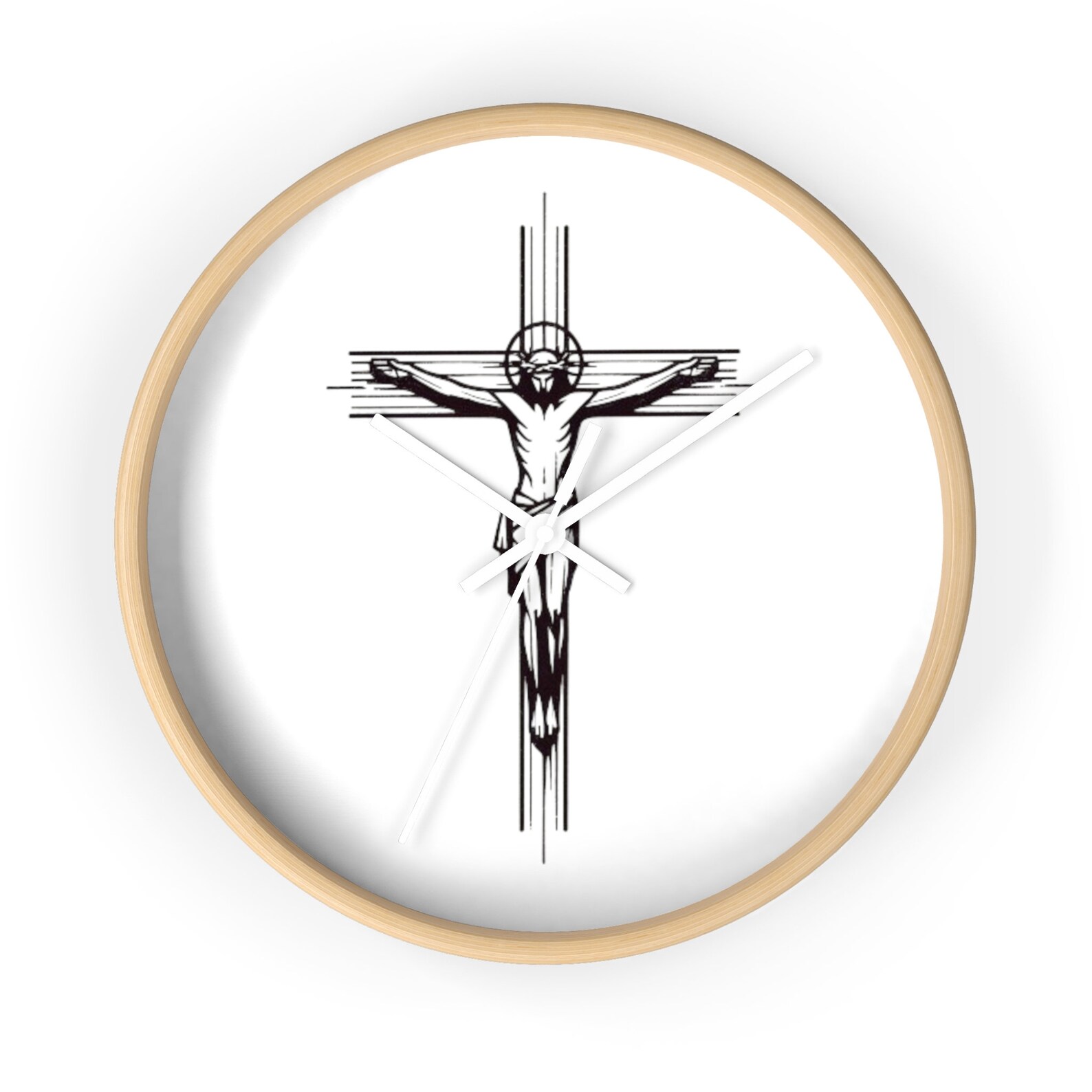 Jesus Cross Wall Clock, Christian Clock, Jesus Crucifix Clock ...