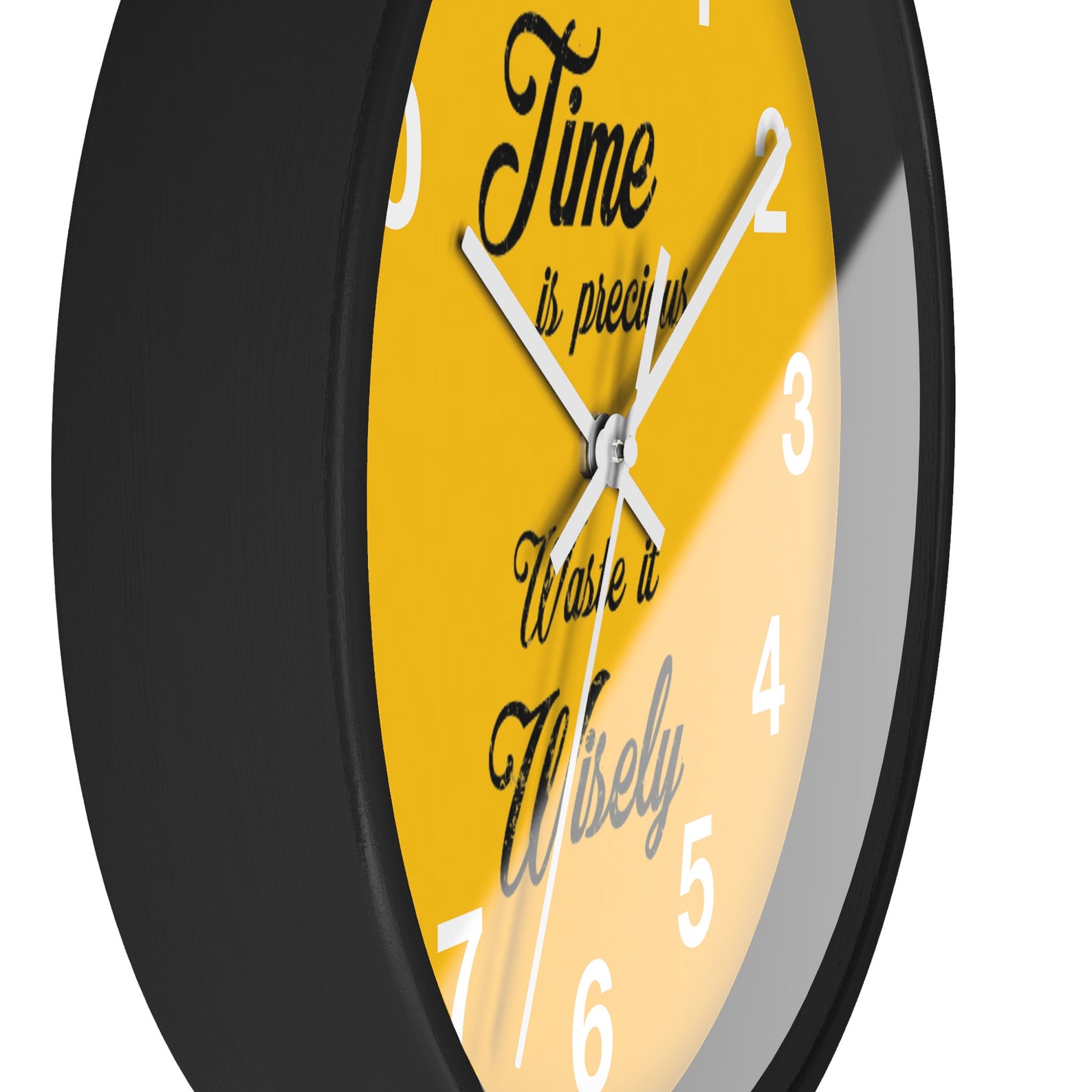 Time is Precious Wall Clock, Motivational Clock, Inspirational Wall ...