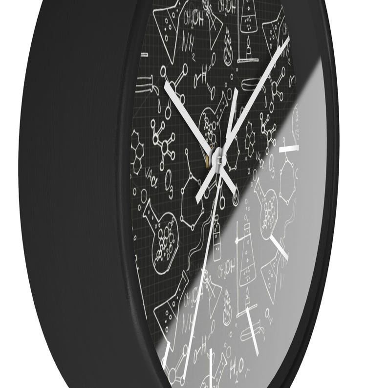 Chemistry Clock, Lab Tech Clock, Chem Lab Clock, Unique Wall Clock ...