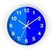 Two Tone Blue Clock, Blue Clock, Two Tone Clock, Dual Tone Clock ...