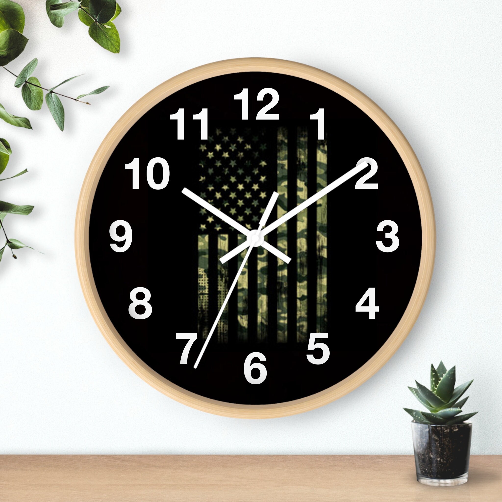American Pride Clock, American Flag Clock, Stars and Stripes Clock ...