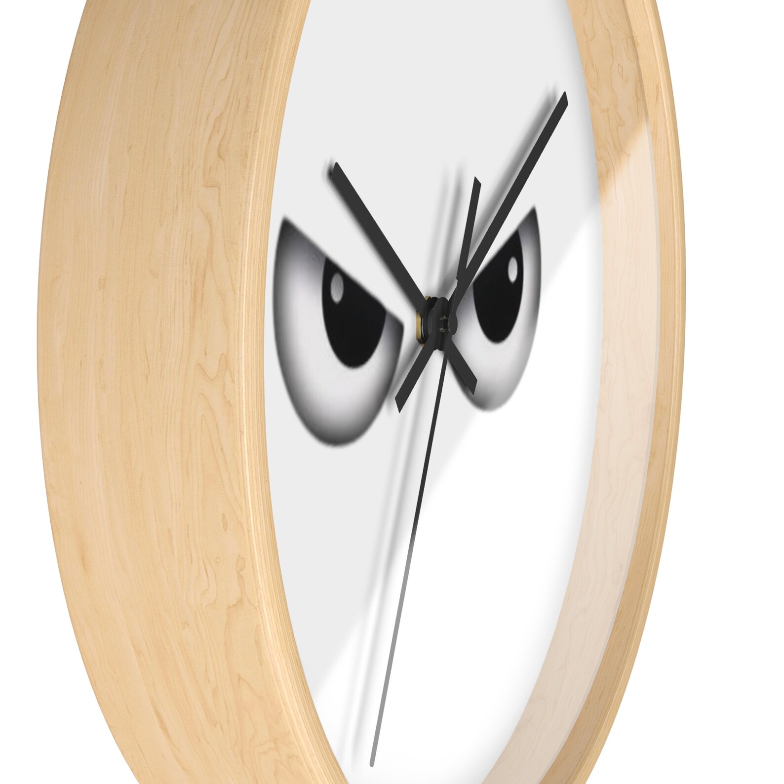 Angry Eyes Clock, Angry Face Wall Clock, Unique Wall Clock, Funny Clock ...