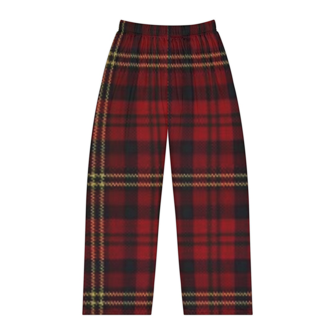 Women's Pajama Pants Red Plaid Pajama Pants Lounge - Etsy