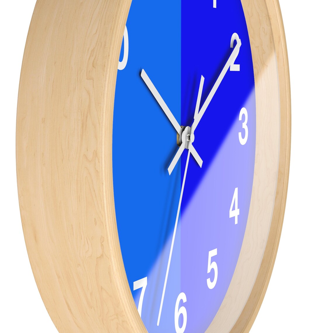 Two Tone Blue Clock, Blue Clock, Two Tone Clock, Dual Tone Clock ...