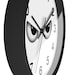 Angry Eyes Wall Clock, Angry Face Wall Clock, Funny Clock, Unique Wall ...