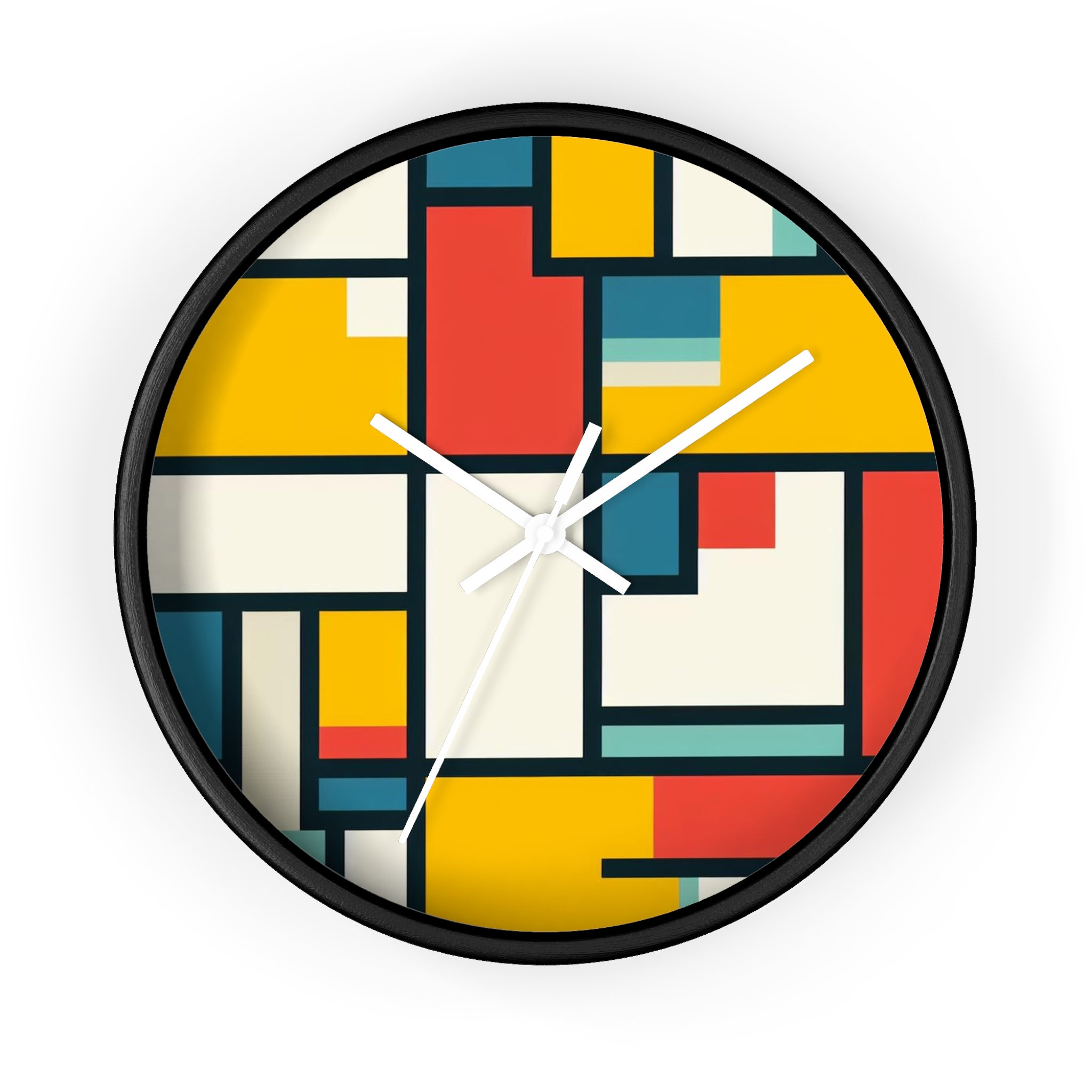 Wall Clock, Abstract Clock, Modern Clock, Decorative Clock, Colorful ...
