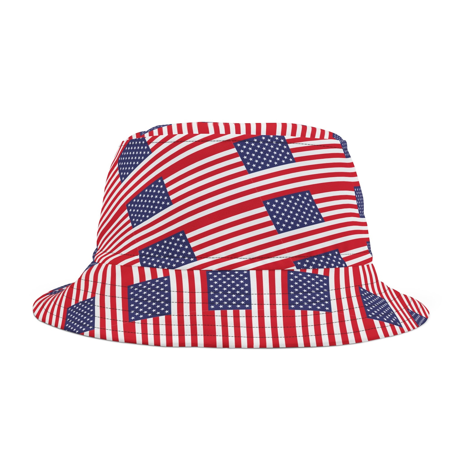 American Flag Bucket Hat, Stars and Stripes Hat, Patriotic Hat ...