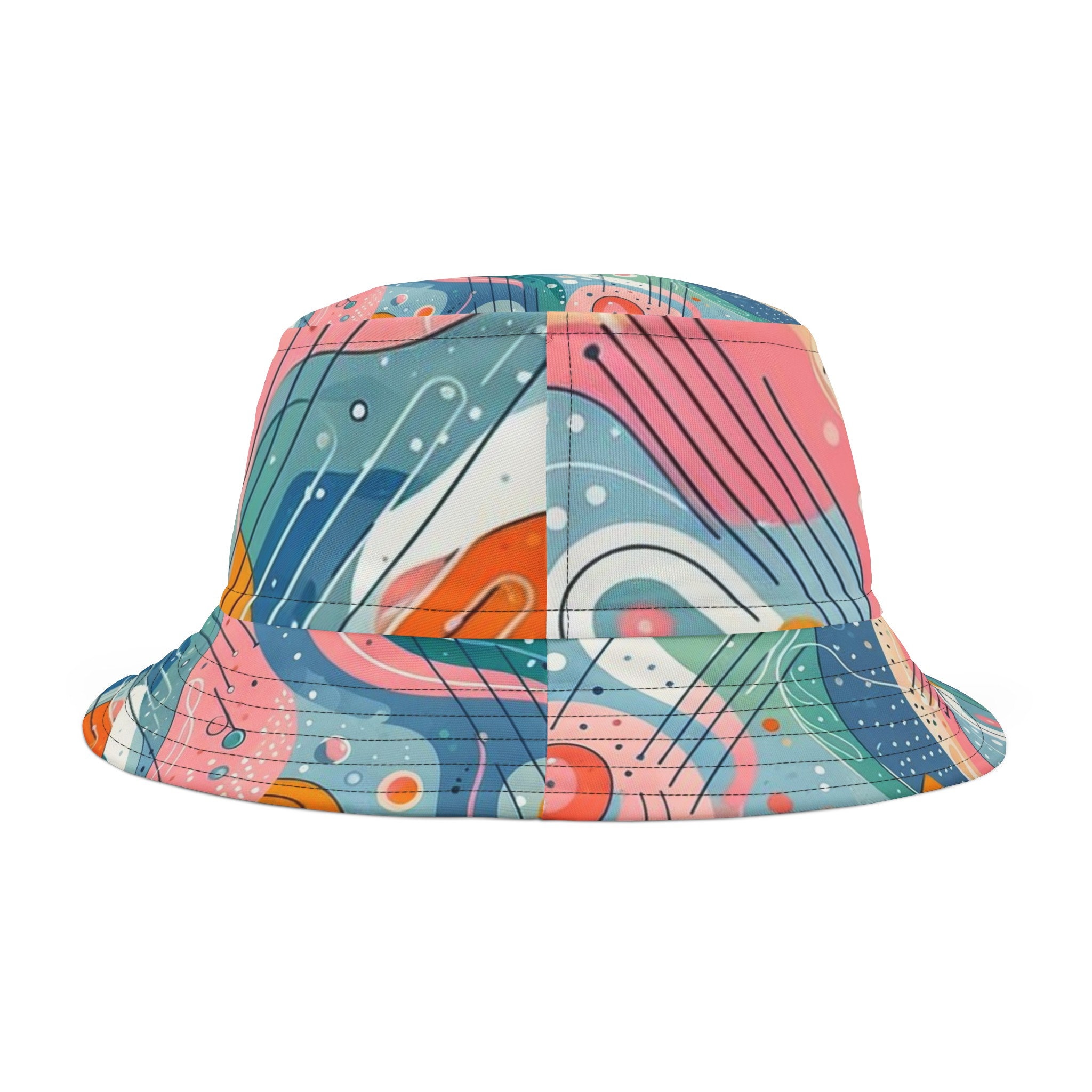 Festival Bucket Hat, Rave Bucket Hat, Trendy Bucket Hat, Colorful ...