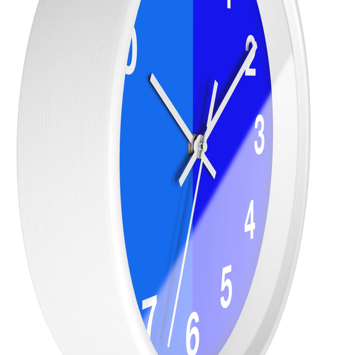 Two Tone Blue Clock, Blue Clock, Two Tone Clock, Dual Tone Clock ...