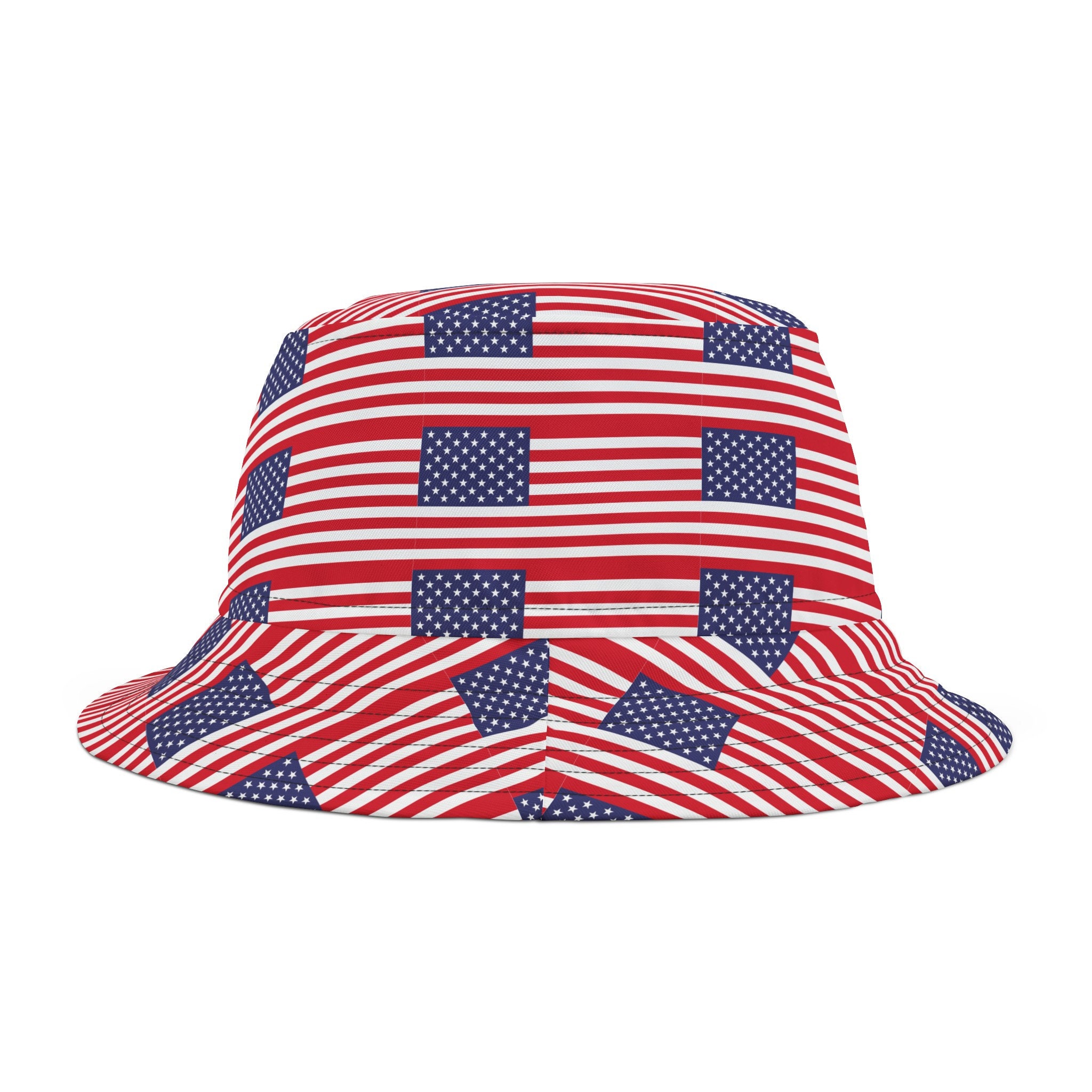 American Flag Bucket Hat, Stars and Stripes Hat, Patriotic Hat ...
