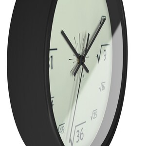 Square Root Clock, Math Clock, Unique Wall Clock, Kids Clock, Modern ...