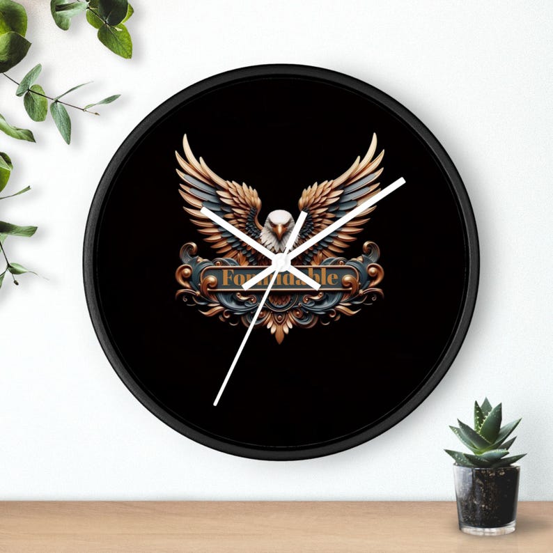 Eagle Wall Clock, Eagle Clock, Ornate Eagle Clock, Bird Wall Clock ...