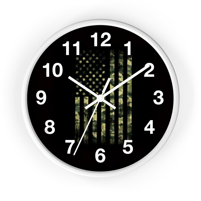 American Pride Clock, American Flag Clock, Stars and Stripes Clock ...